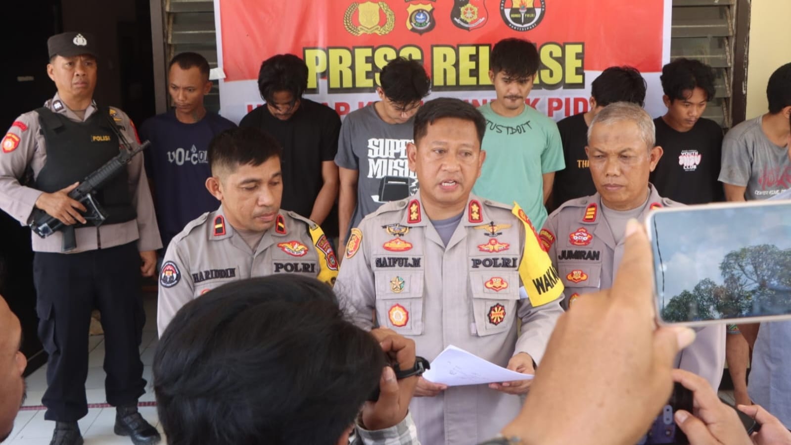 Polsek Poasia Tangkap 7 Pelaku Curanmor dan Amankan 24 Barang Bukti