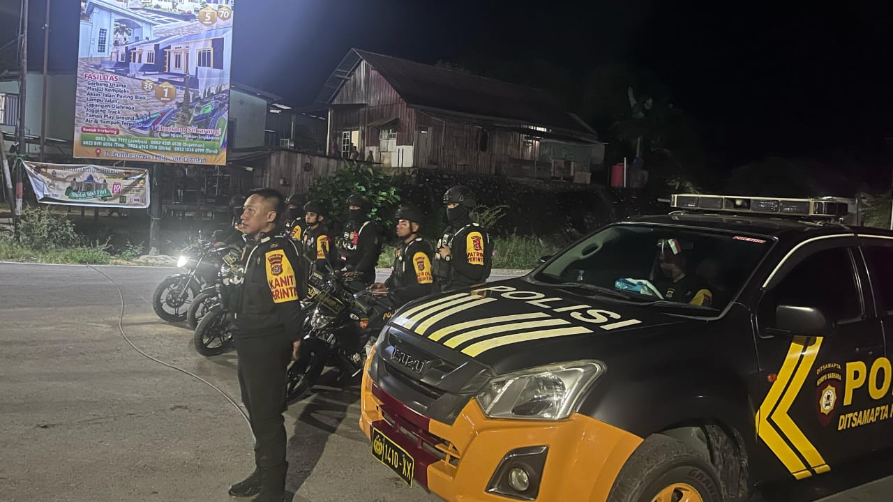 Dit Samapta Polda Sultra Patroli di Empat Titik Rawan di Kendari