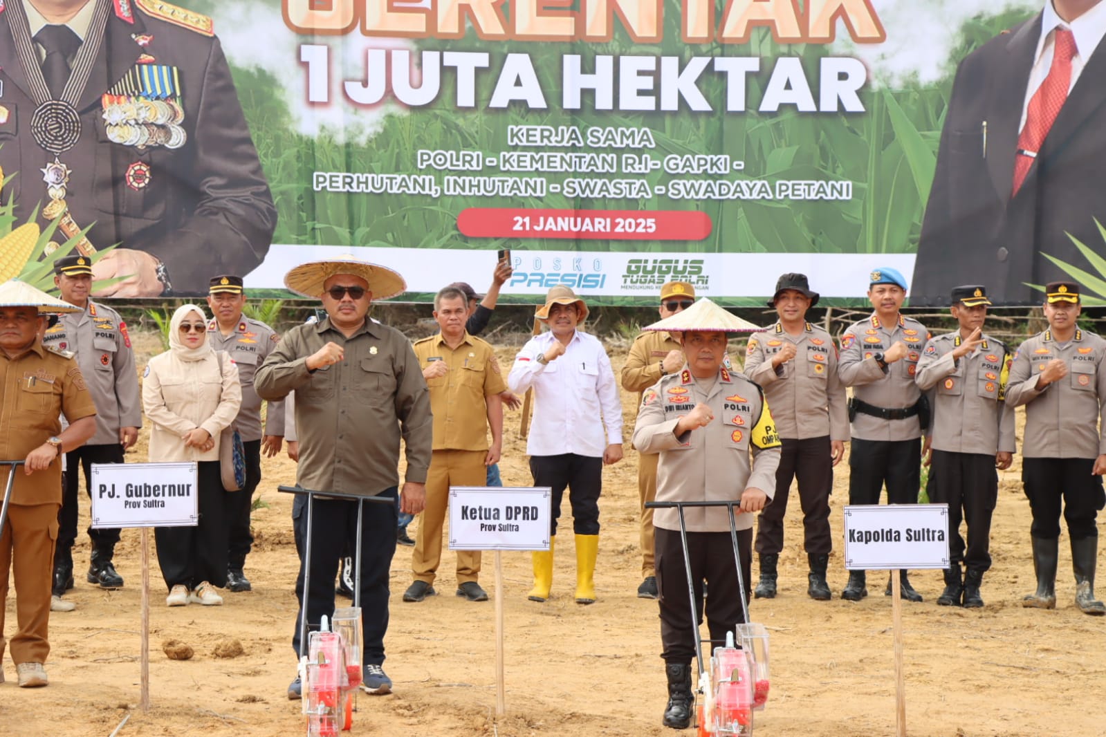 Polda Sultra Dukung Program Swasembada Pangan