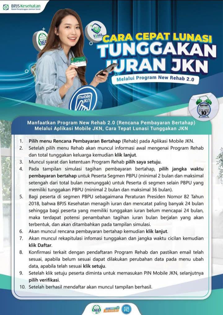 BPJS Kesehatan Imbau Masyarakat Manfaatkan Program REHAB 2.0