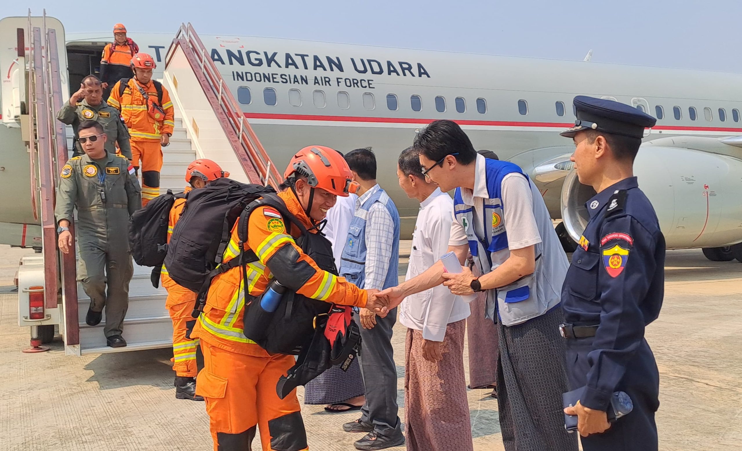 INASAR Tiba di Myanmar, Siap Bantu Korban Gempa