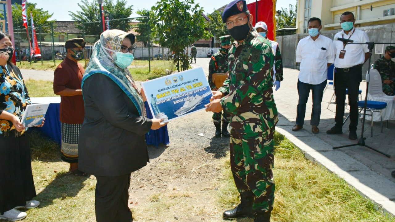 Spotmar Koarmada II, Gelar Baksos Penanggulangan Covid-19